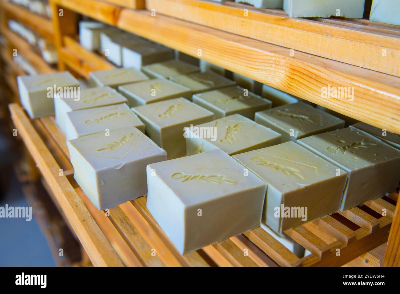 Soaps based on olive oil at the Soap House, Ajloun Forest Reserve ...