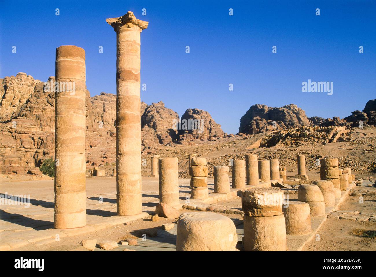 Grand Temple in Petra, Jordan, UNESCO World Heritage Site, Jordan ...