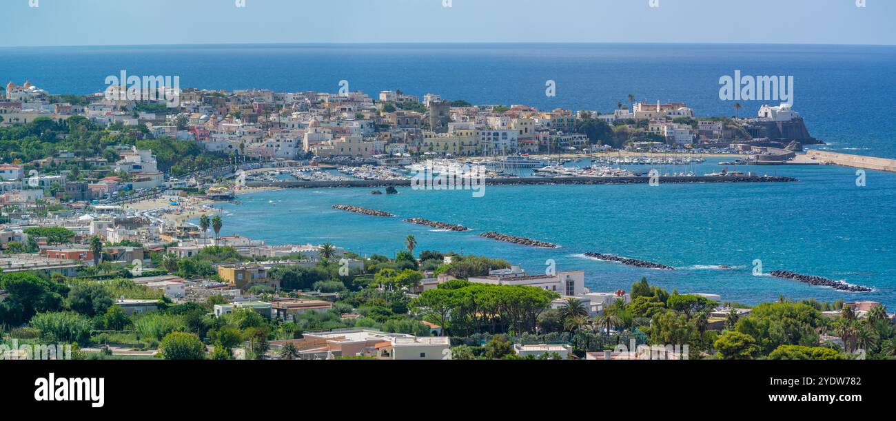 View of Forio from Giardini la Mortella Botanical Gardens, Forio ...