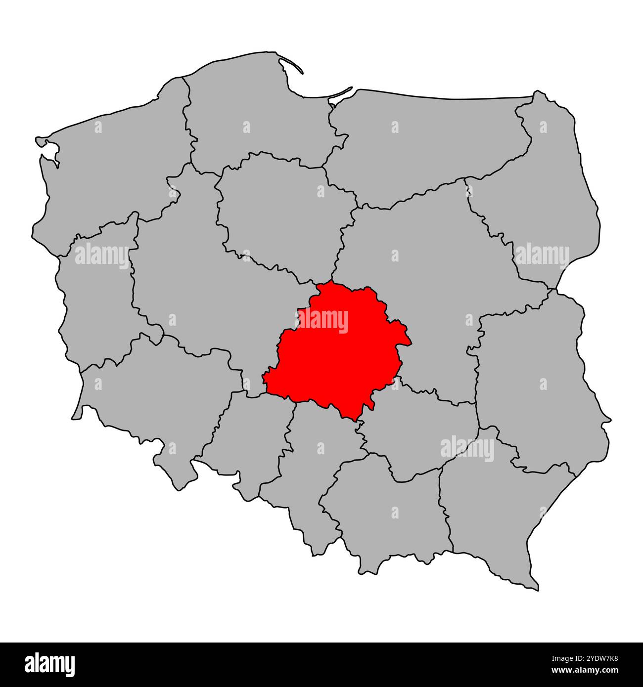 Poland blank map Cut Out Stock Images & Pictures - Alamy