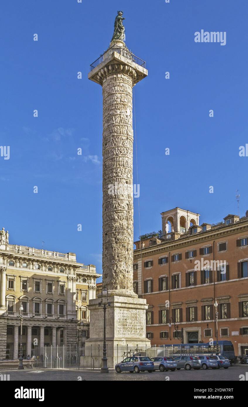 The Column of Marcus Aurelius is a Roman victory column in Piazza ...