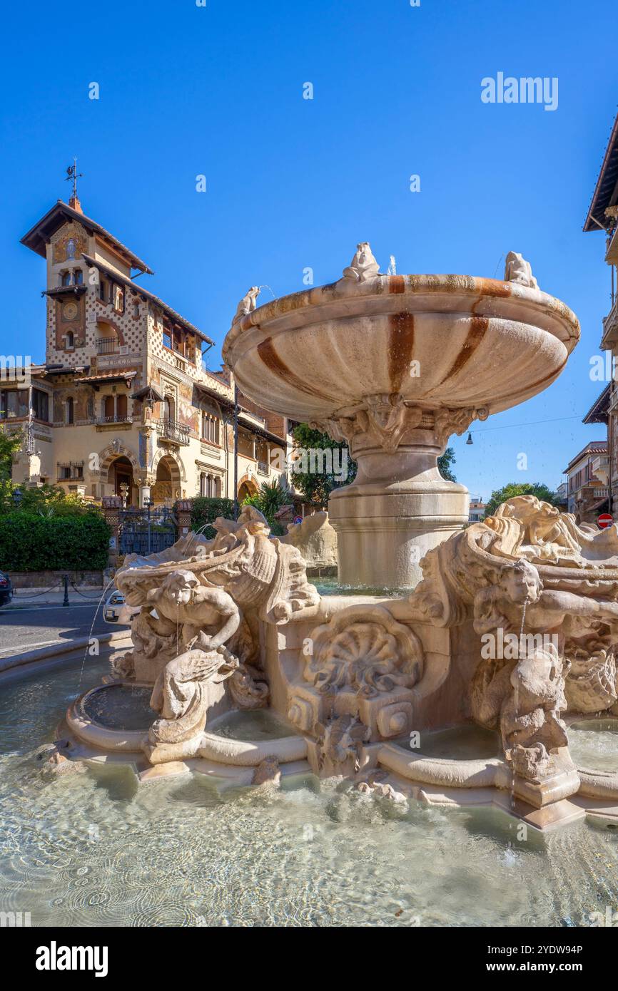 Fountain of the Frogs and Spider Palace, Piazza Mincio, Coppede ...