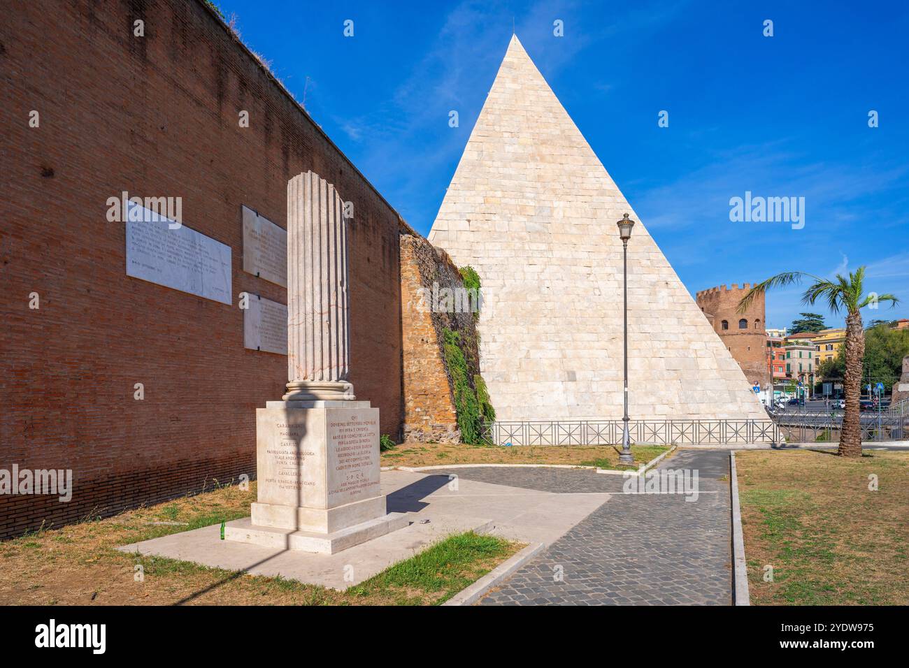 Pyramid of Gaius Cestius (Piramide di Caio Cestio), Rome, Lazio, Italy ...