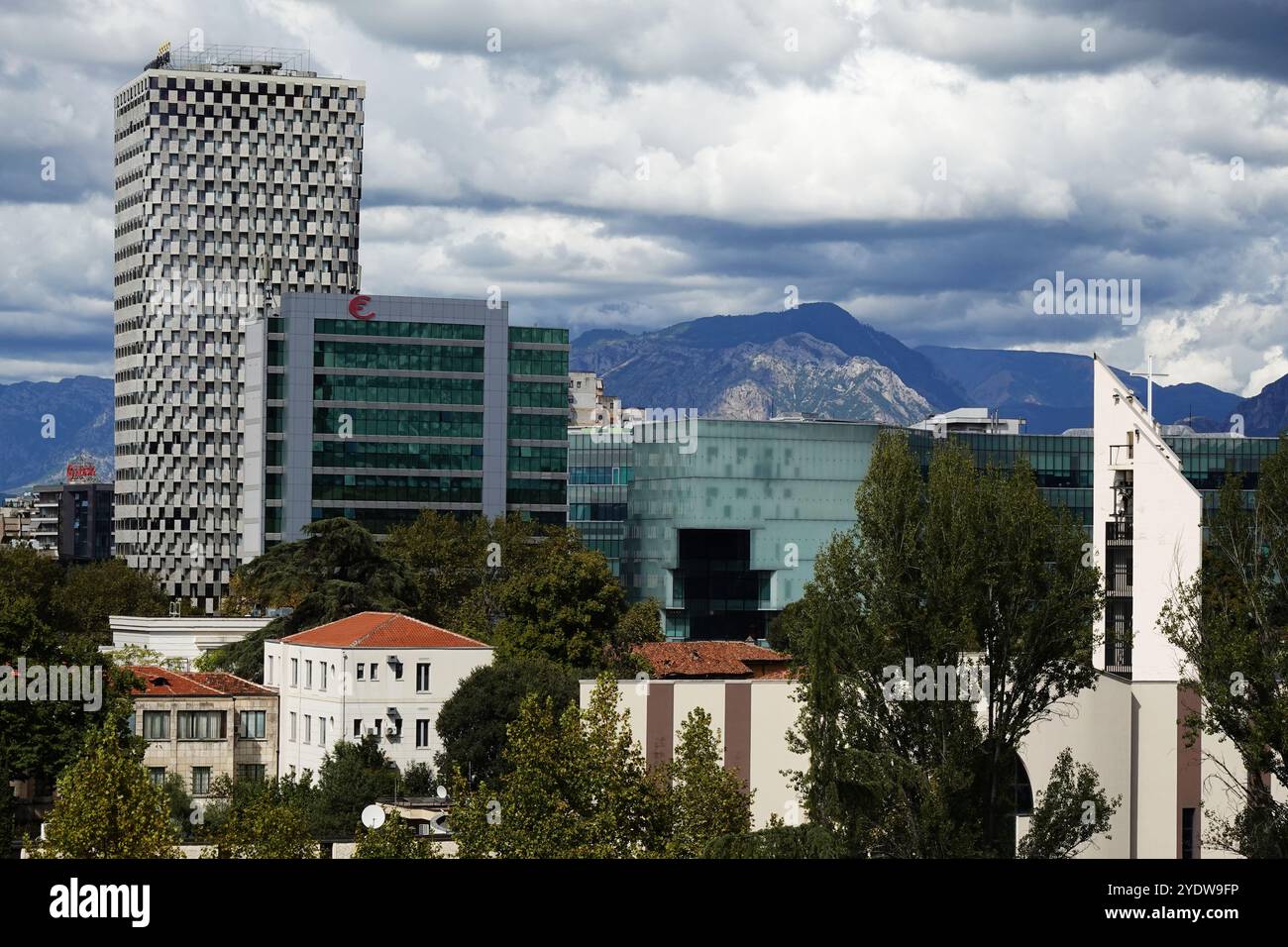 Modern architecture in central Tirana, Albania, Europe Stock Photo - Alamy