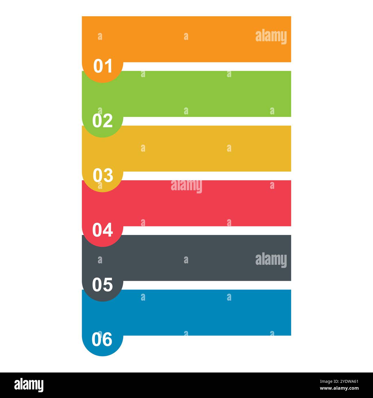 Six step infographic vertical diagram, business information design ...