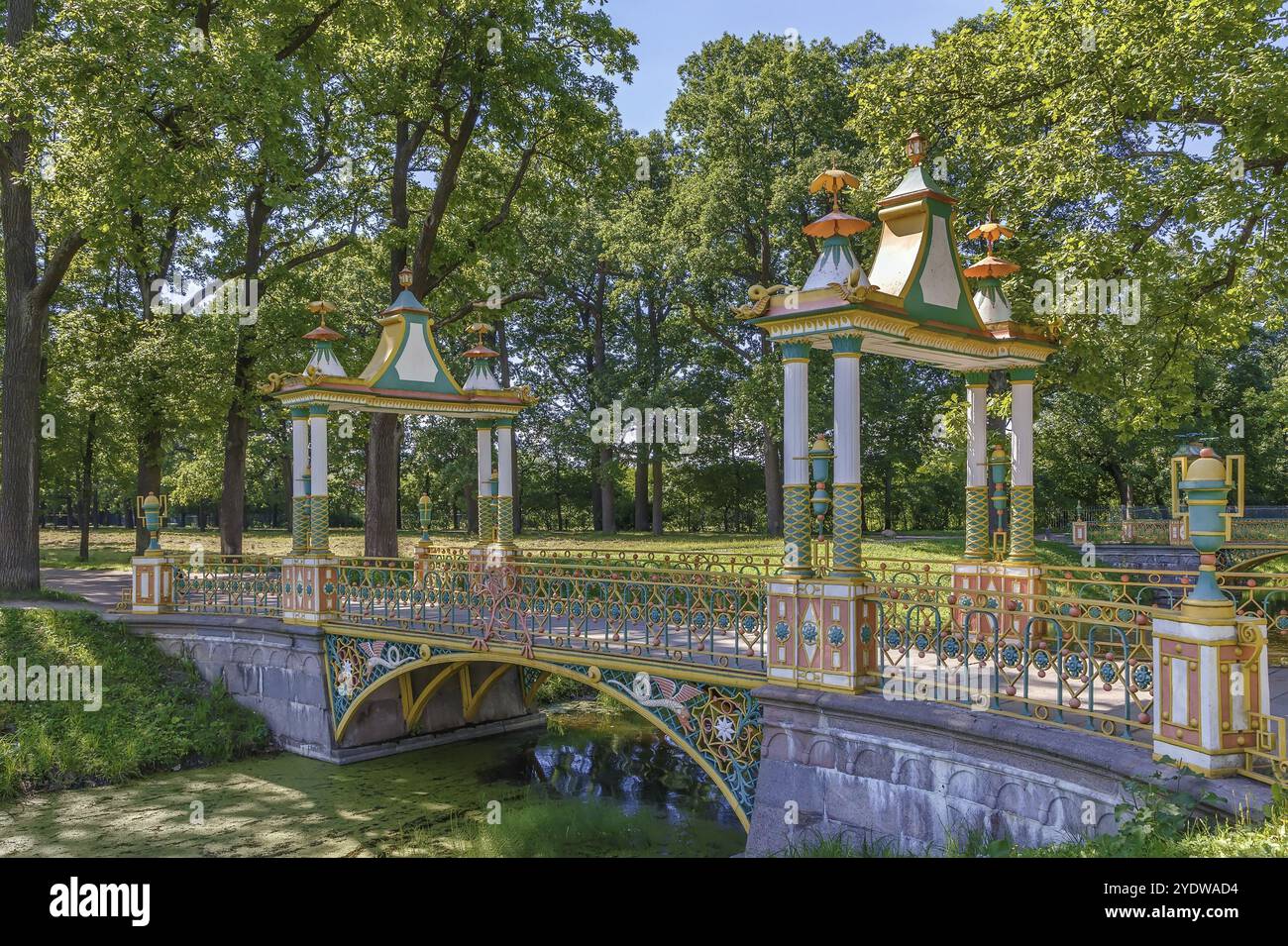 Small Chinese Bridges in Alexander park, Tsarskoye Selo, Russia, Europe ...