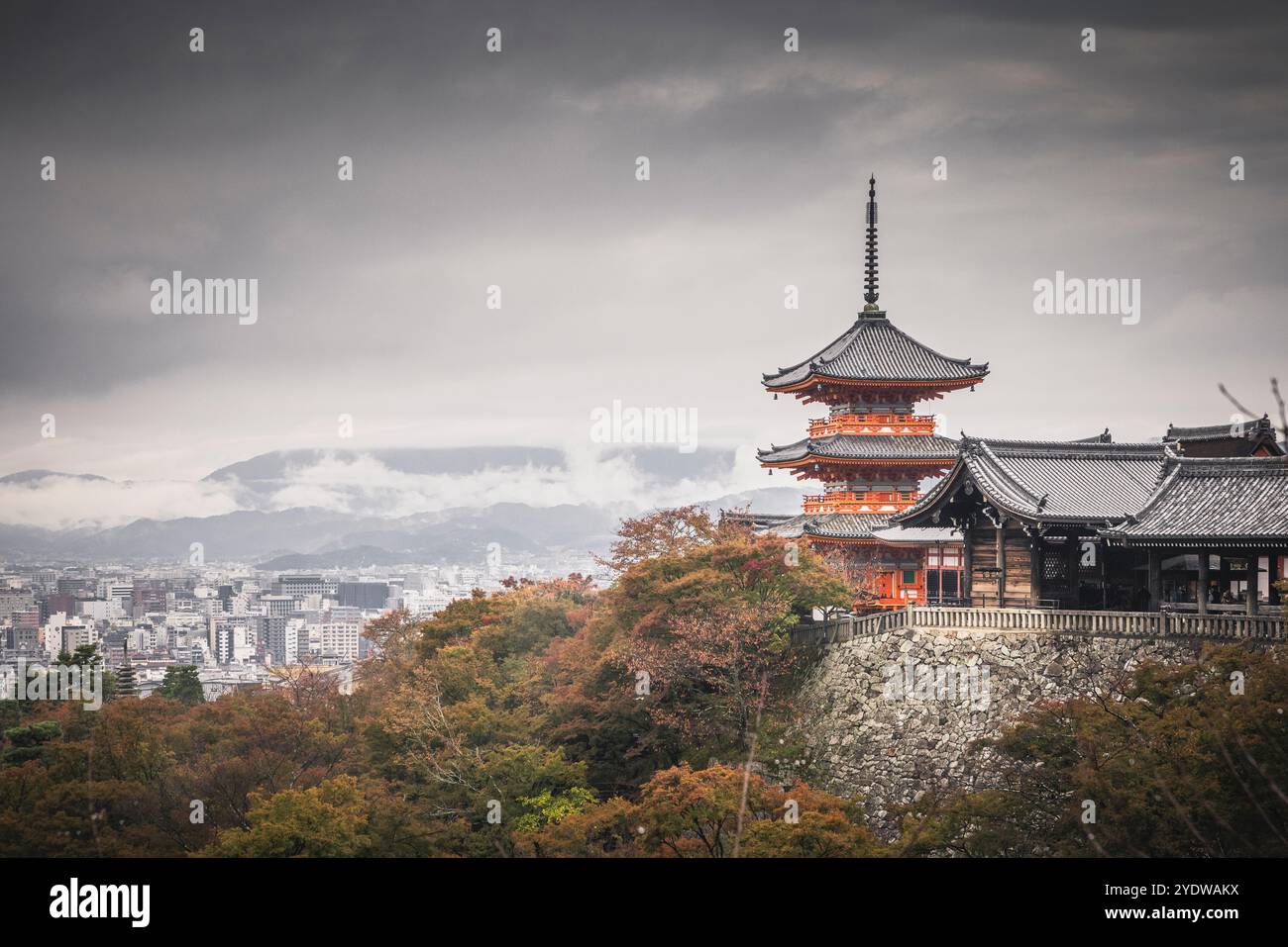 Autumn Highlights of Kyoto's Temple Features Stock Photo - Alamy