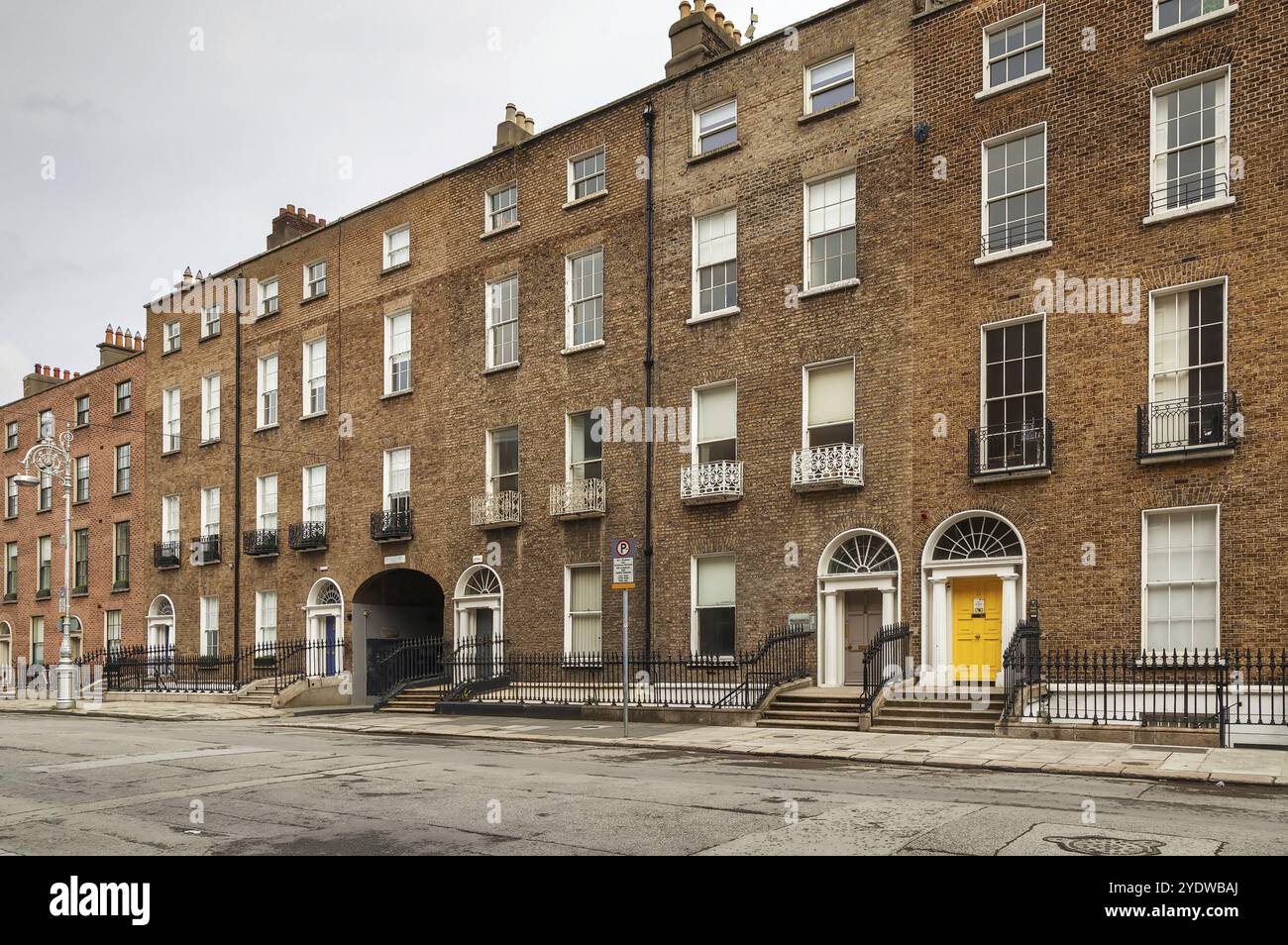 Street with typical houses in Dublin, Ireland, Europe Stock Photo - Alamy