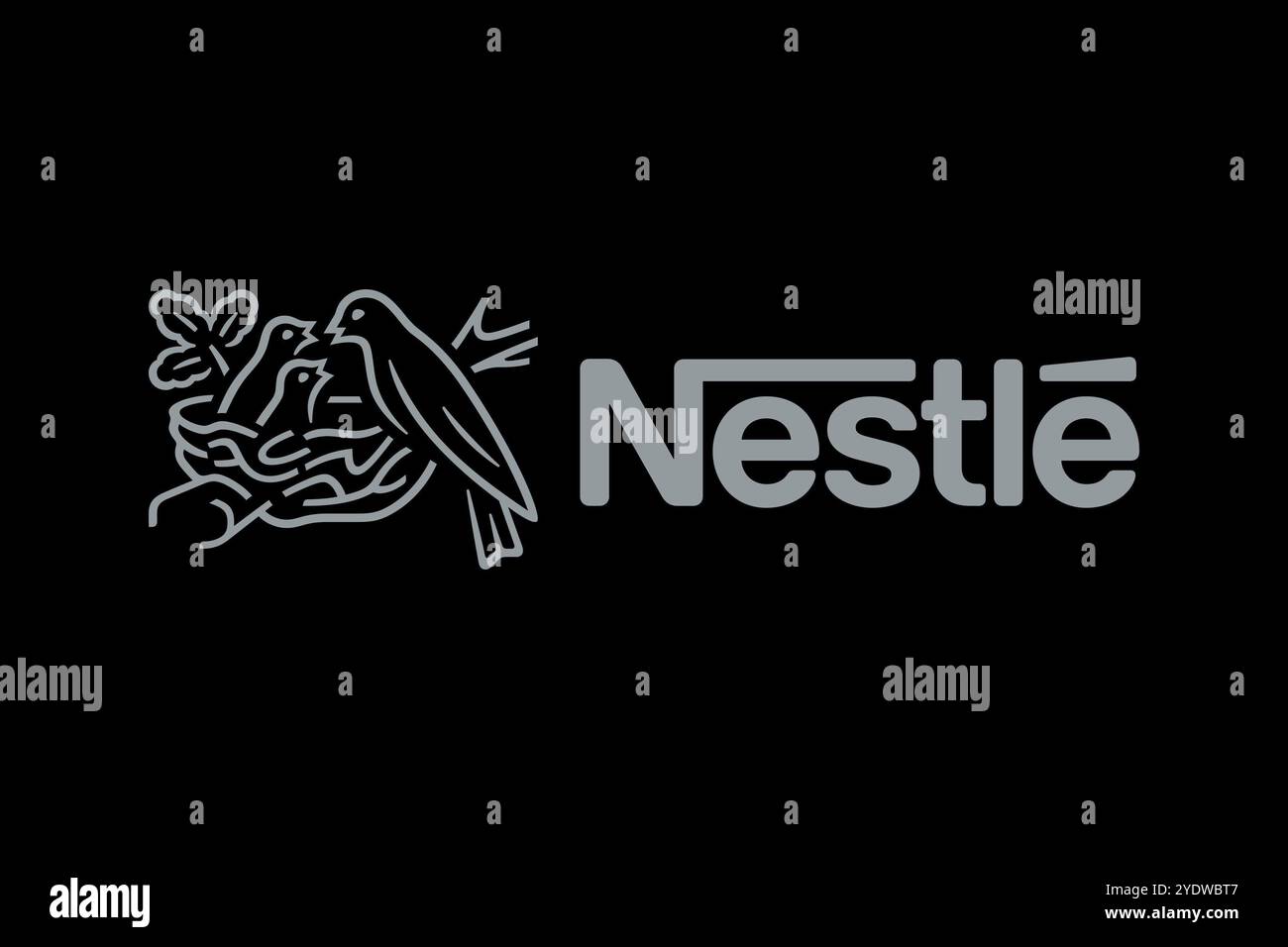Food, Nestle Nestle, Black background, Brand name Stock Photo - Alamy
