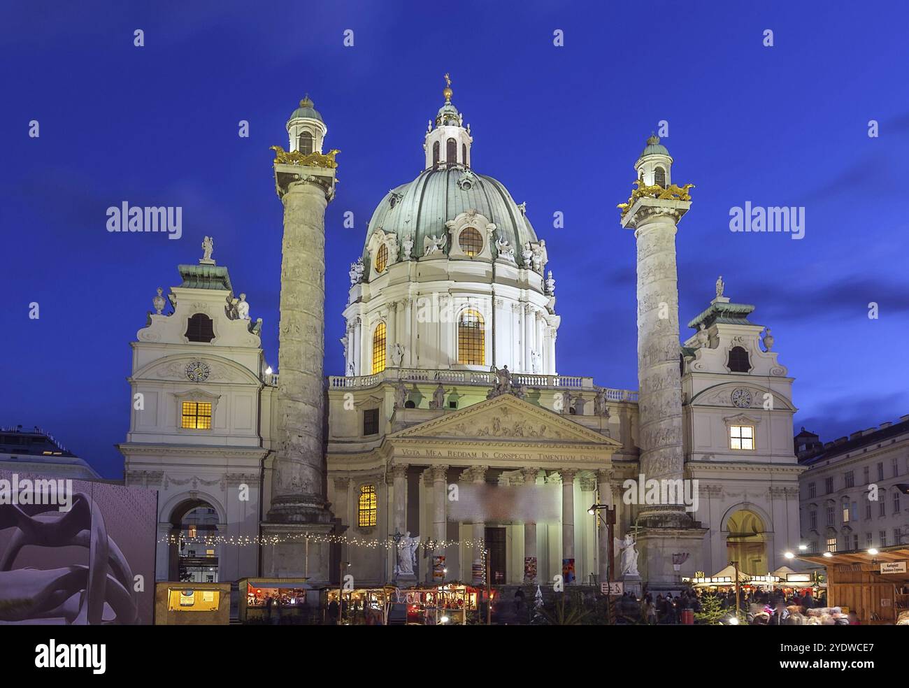 Karlskirche (St. Charles Church) has garnered fame due to its dome and ...