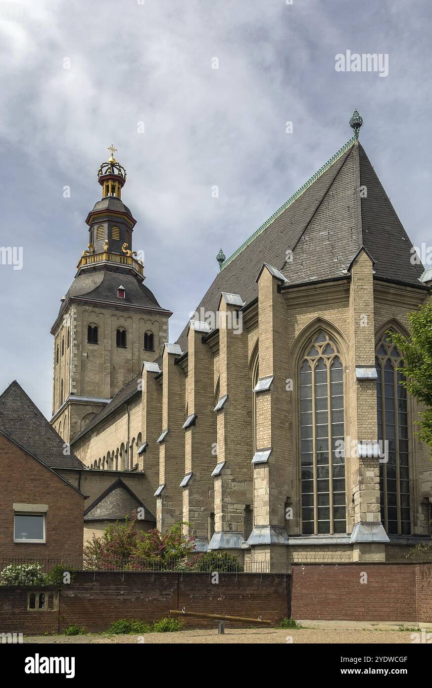 The Basilica of St. Ursula is one of the twelve Romanesque churches of ...
