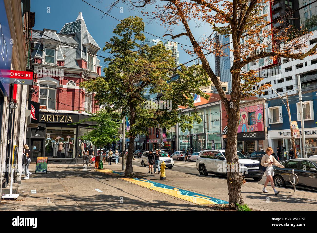 Toronto Ontario trendy downtown Queen Street area Stock Photo - Alamy