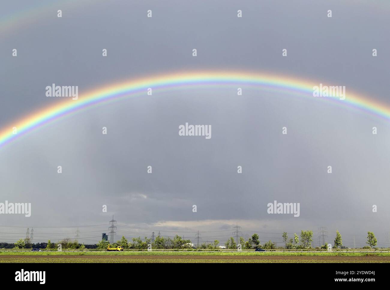 Two rainbows of many colours hi-res stock photography and images - Alamy