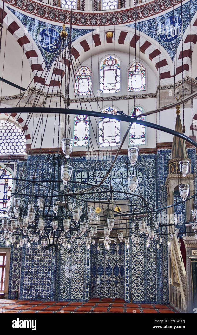 The mihrab. The Rustem Pasha Mosque is famous for its large quantities ...