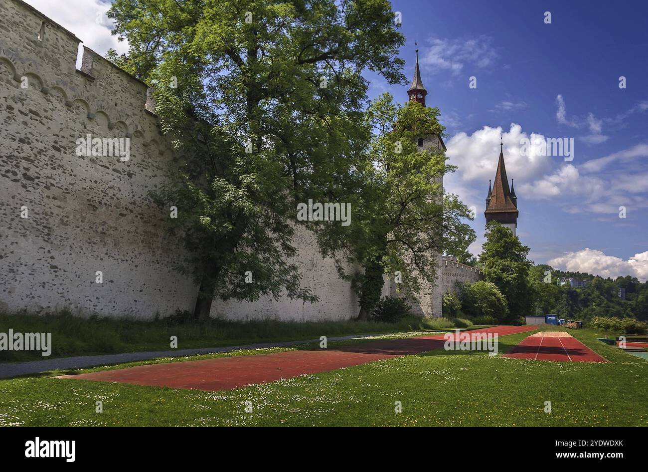 Musegg Wall, the celebrated city walls with their nine towers form part ...