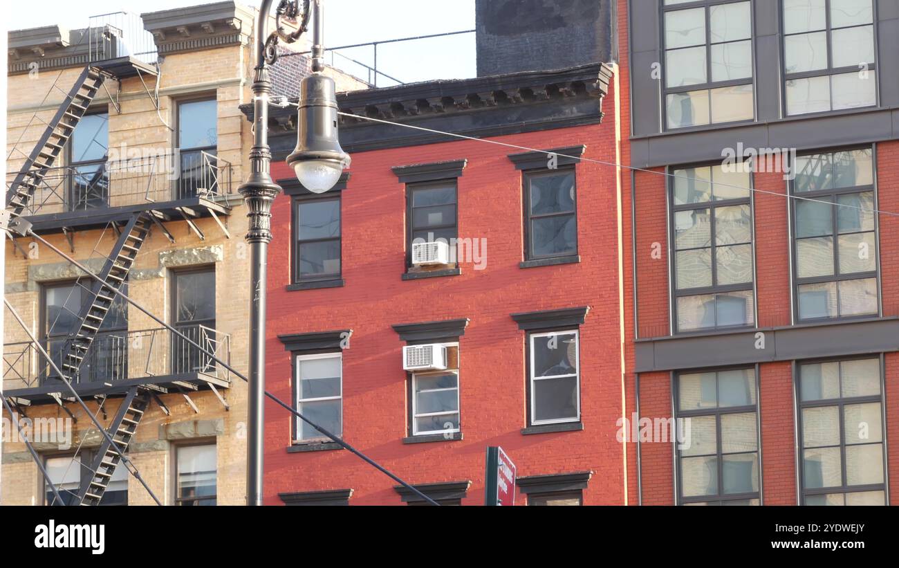 New York City classic building architecture, Manhattan, USA. Urban ...