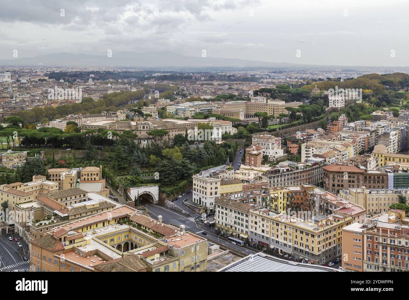 View of Rome from the Dome of St. Peter's Basilica Stock Photo - Alamy