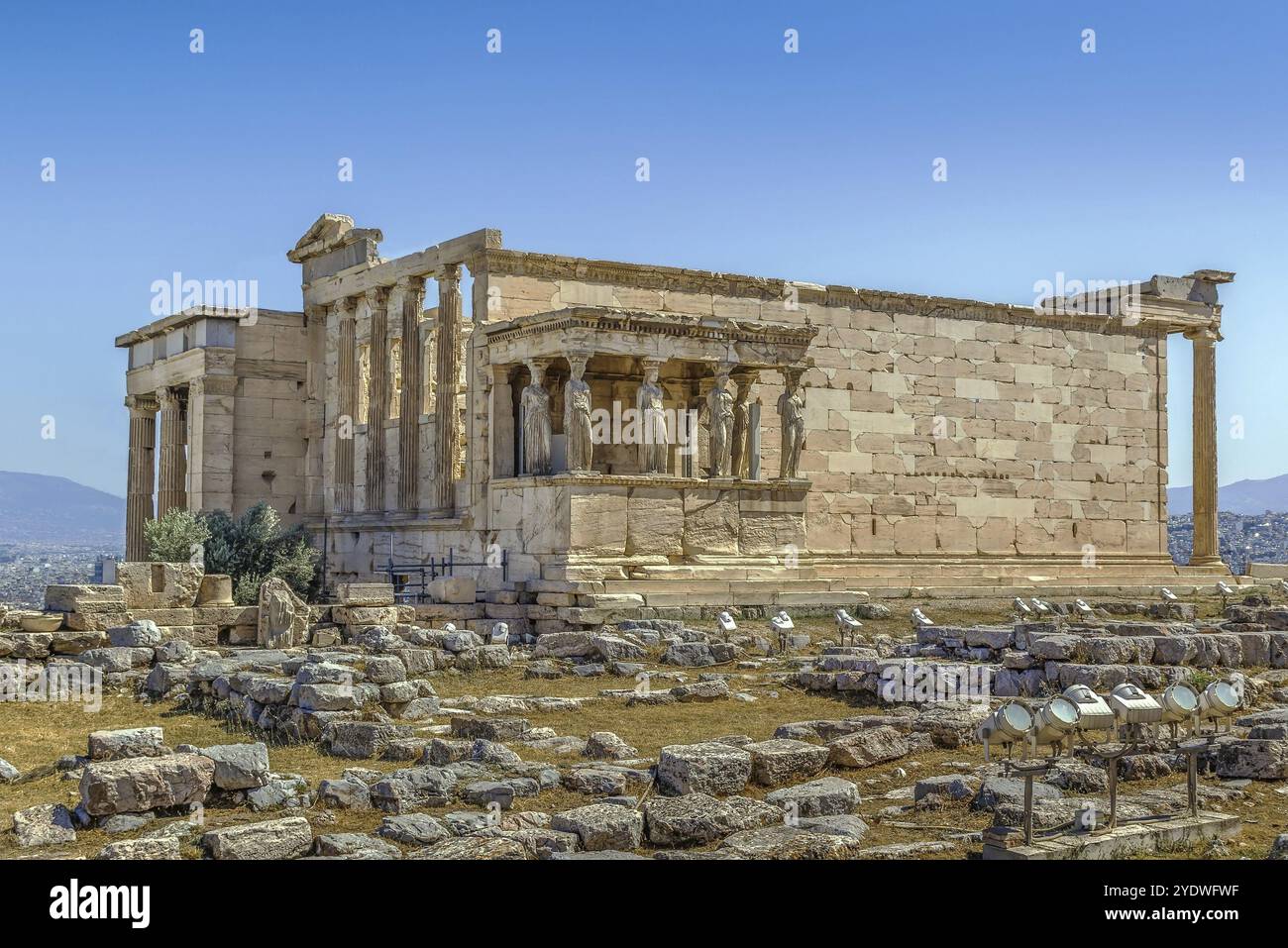 The Erechtheion is an ancient Greek temple on the north side of the ...