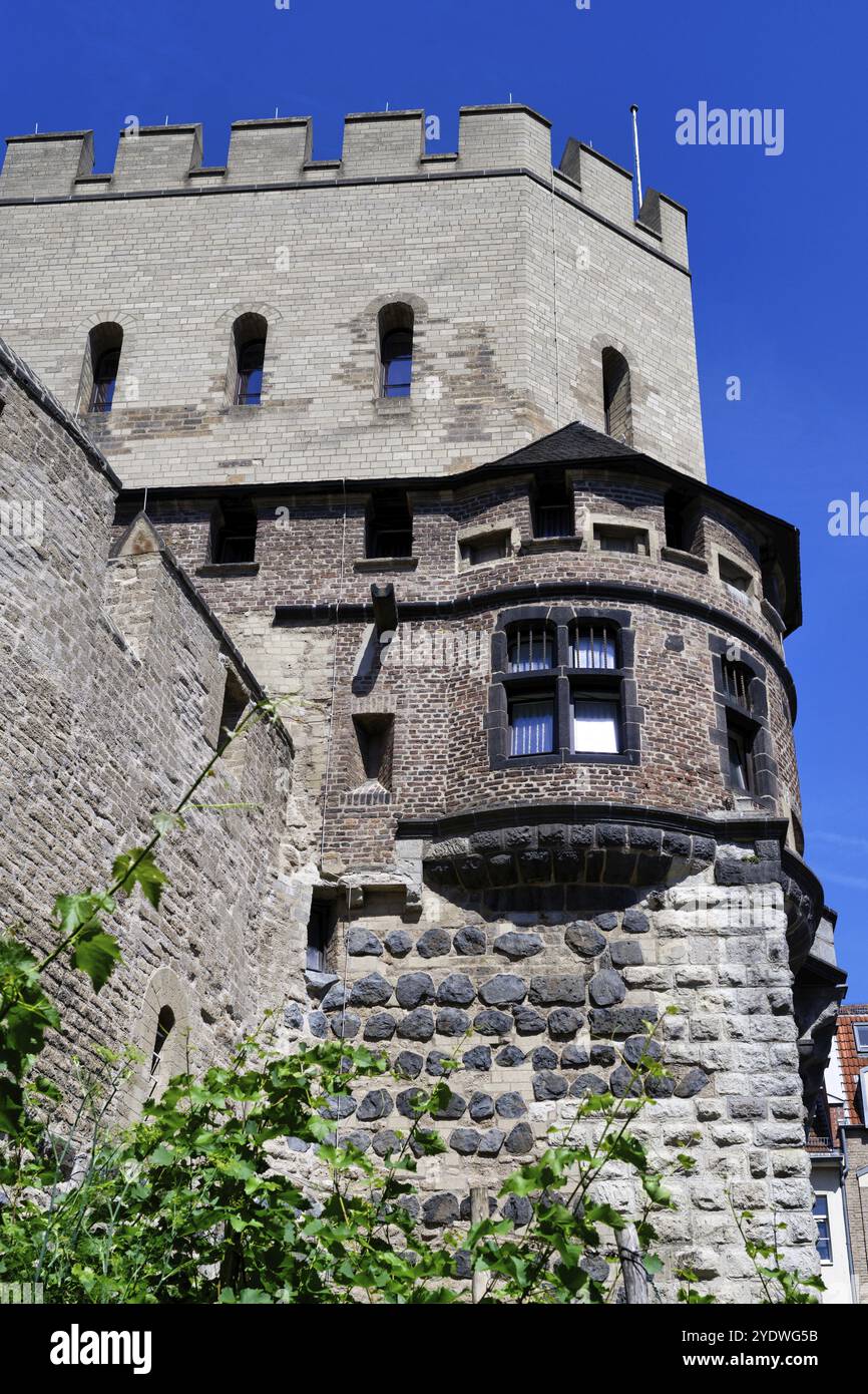 The medieval Severinstorburg in Cologne, preserved part of the former ...
