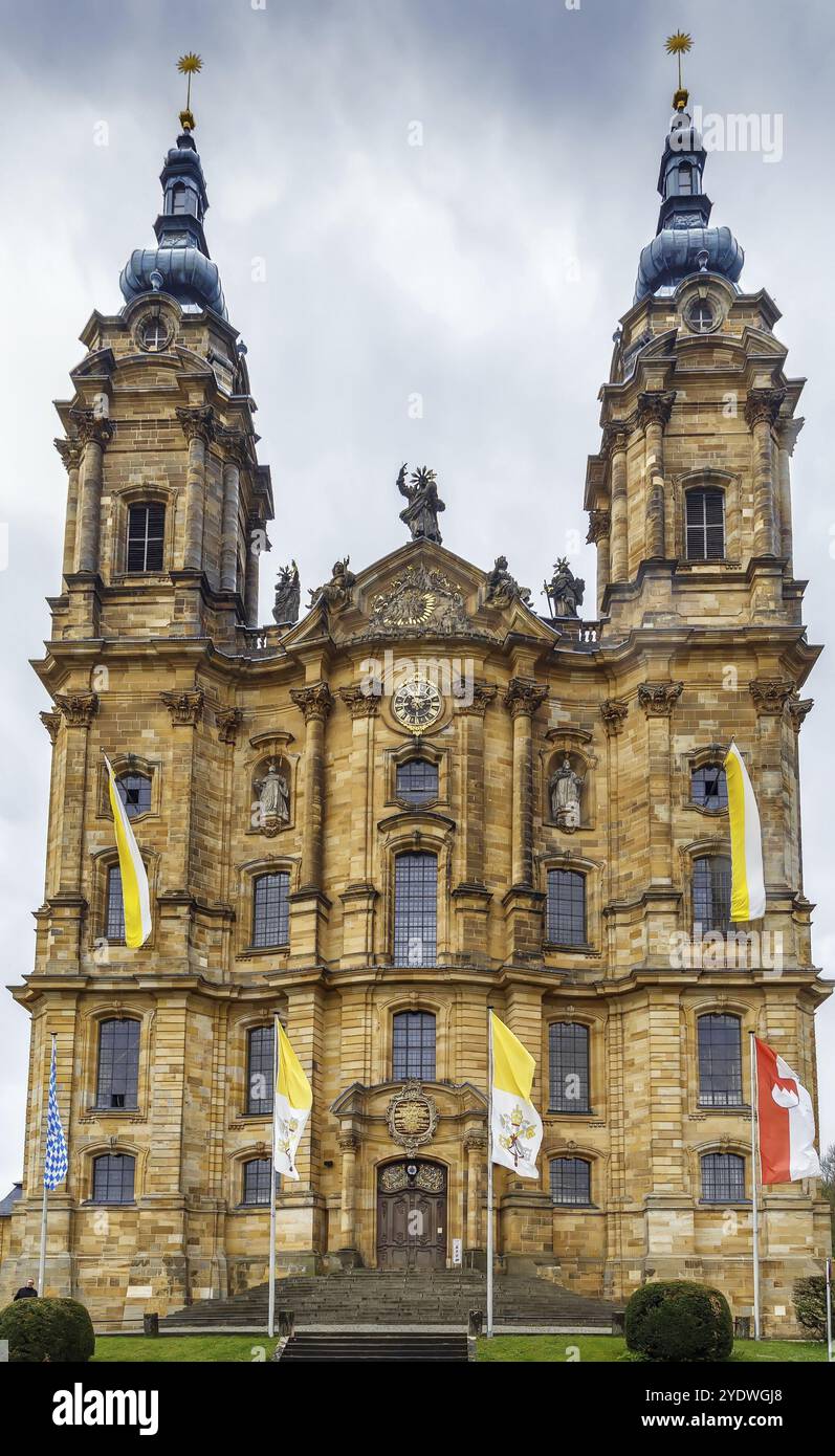 The Basilica of the Fourteen Holy Helpers, Germany. The late Baroque ...