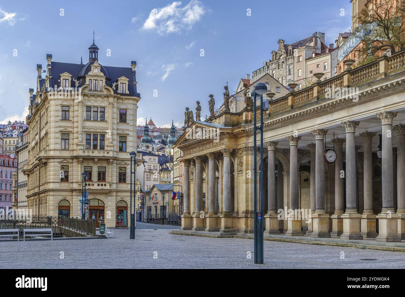 The Mill Colonnade is a large colonnade containing several hot springs ...
