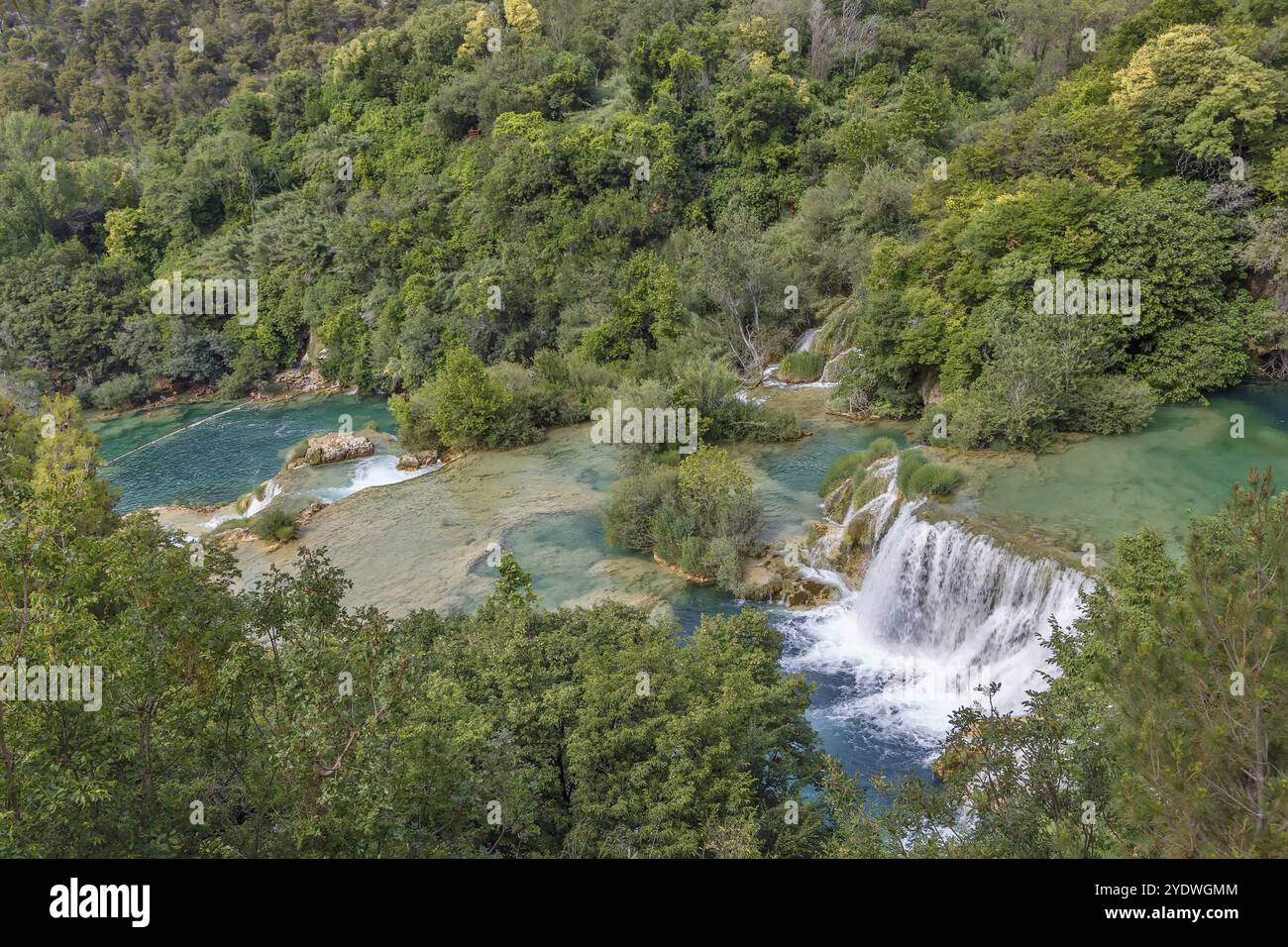 Skradinski buk waterfalls in Krka national park, Croatia, Europe Stock Photo - Alamy