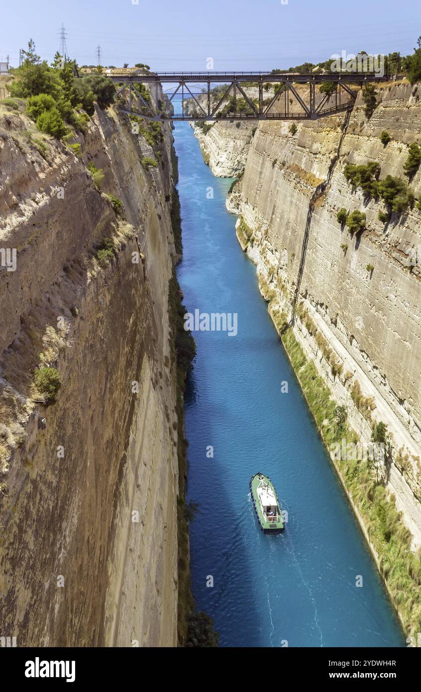 The Corinth Canal is a canal that connects the Gulf of Corinth with the ...