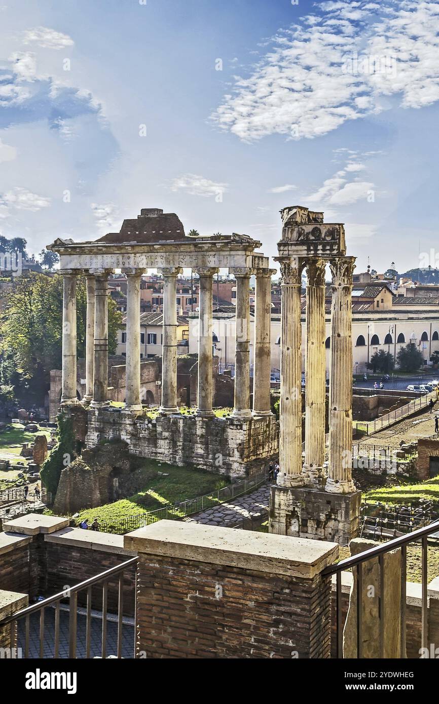 The Temple of Saturn is a temple to the god Saturn in ancient Rome ...