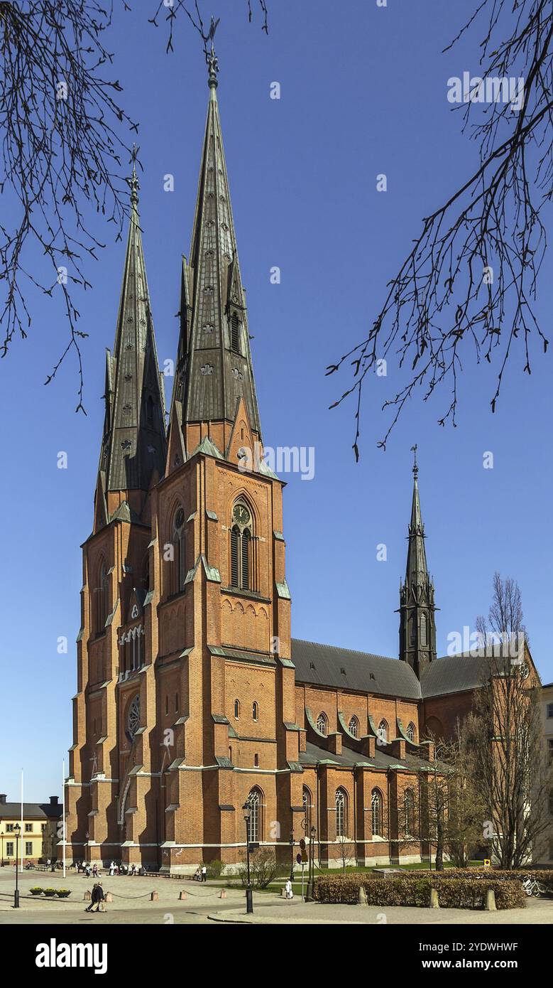 The Uppsala Cathedral is a cathedral located in the centre of Uppsala ...