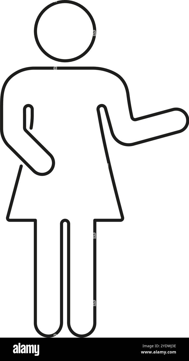 Female woman guide speaking Stock Vector Images - Alamy