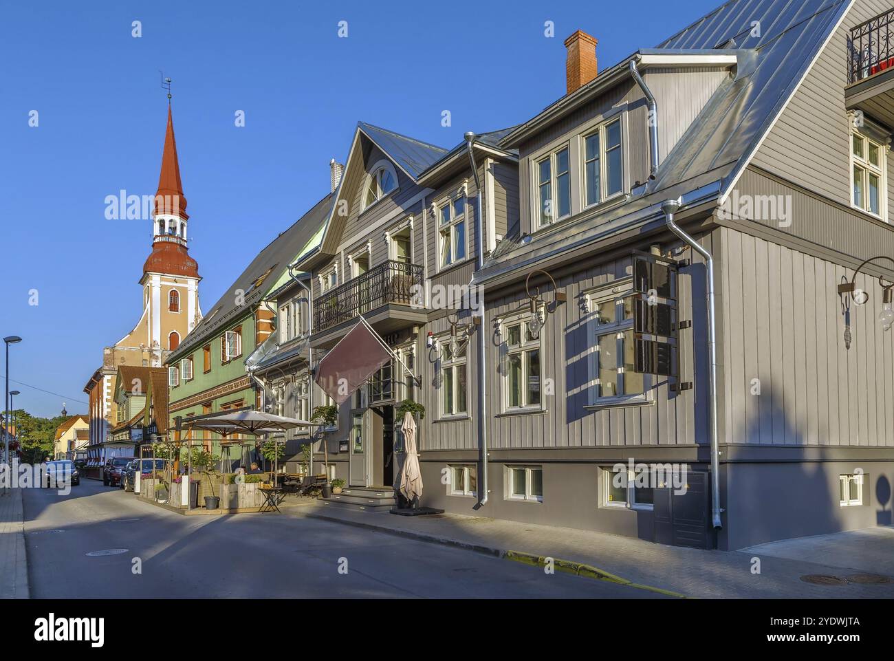 Street in Parnu city center, Estonia, Europe Stock Photo - Alamy