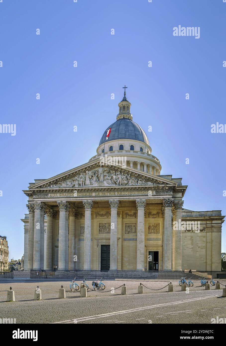 Pantheon in Paris, France. It is an early example of neoclassicism ...