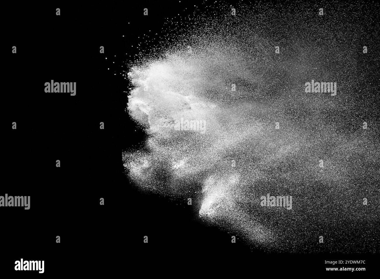 White dust on black background hi-res stock photography and images - Alamy
