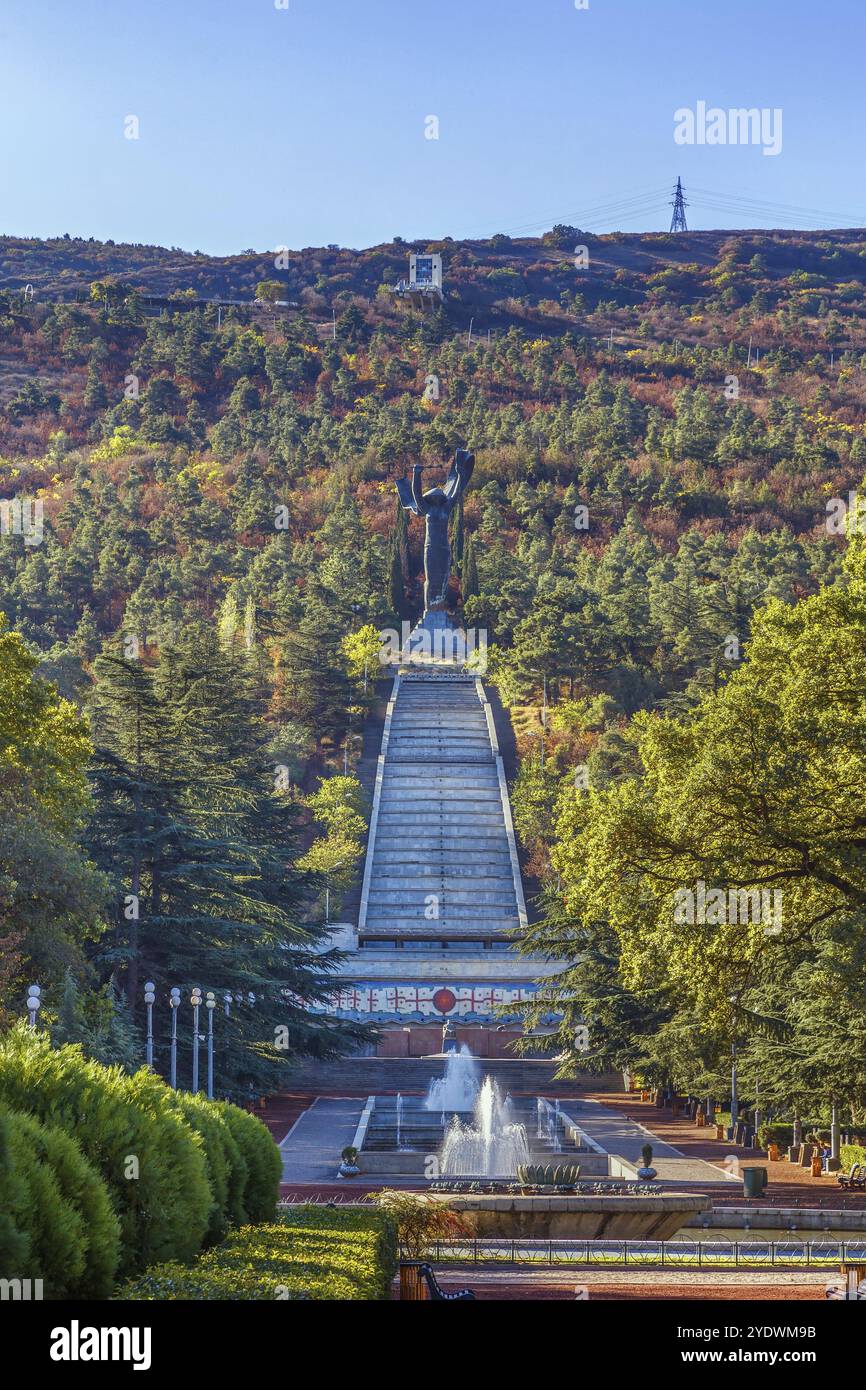 World War II Memorial in Vake park in Tbilisi, Georgia, Asia Stock ...