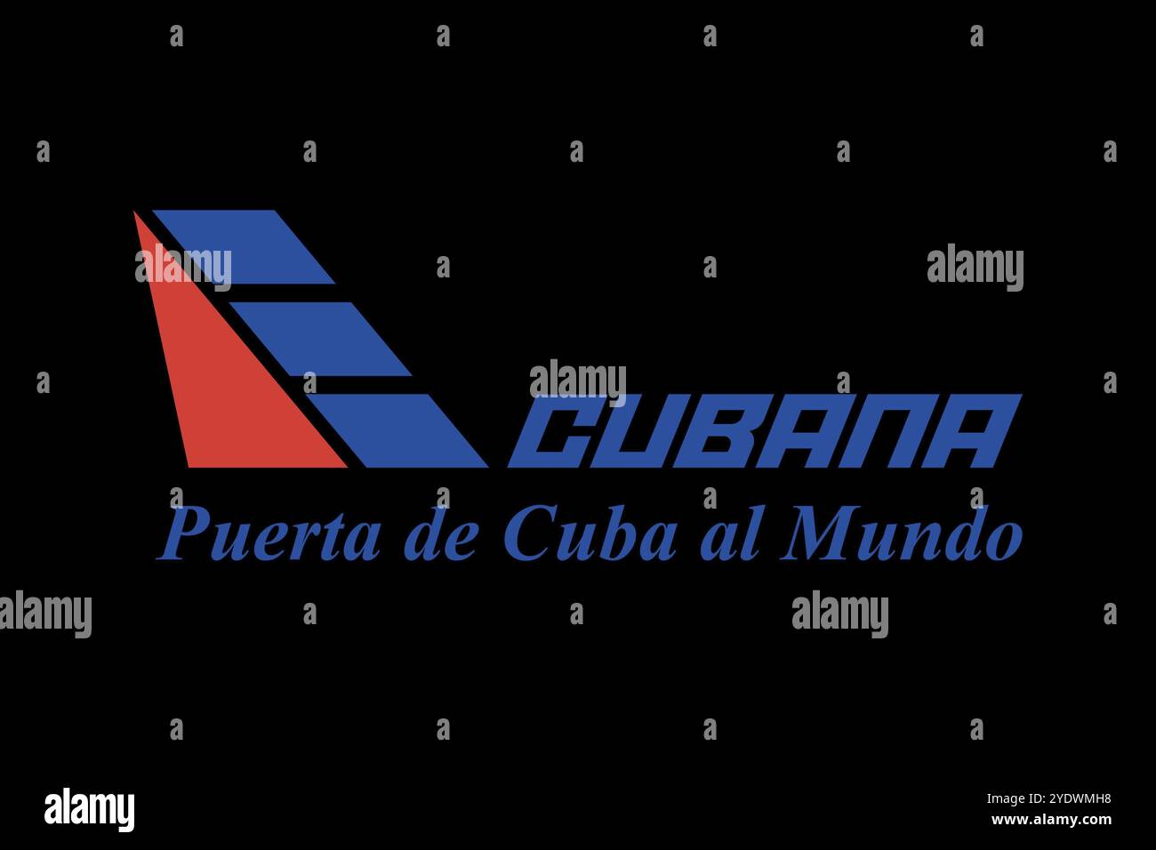 Airlines, Cubana de Aviacion Cubana de Aviacion, black background ...