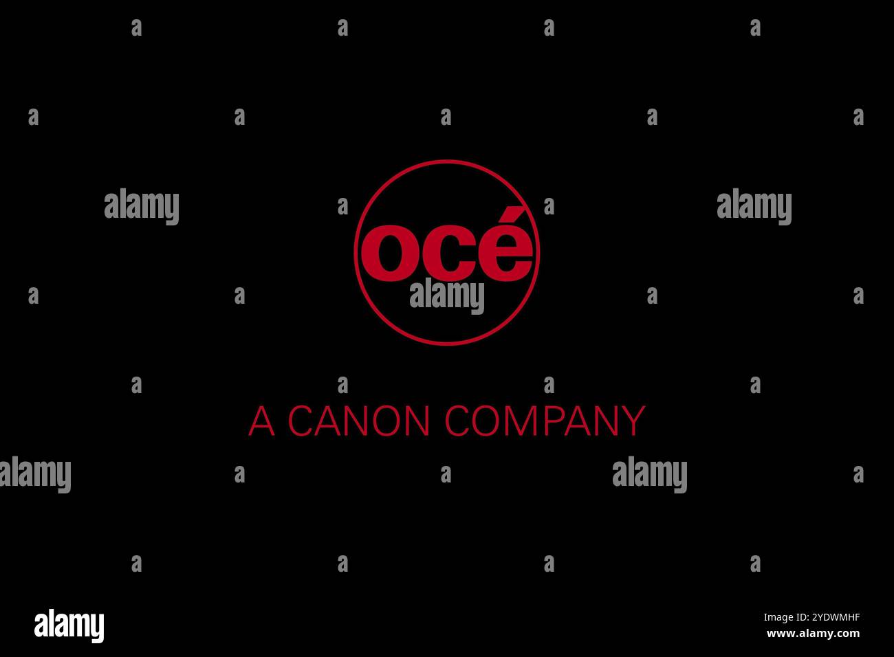 Technology, Oce Oce, Black background, Brand name Stock Photo - Alamy