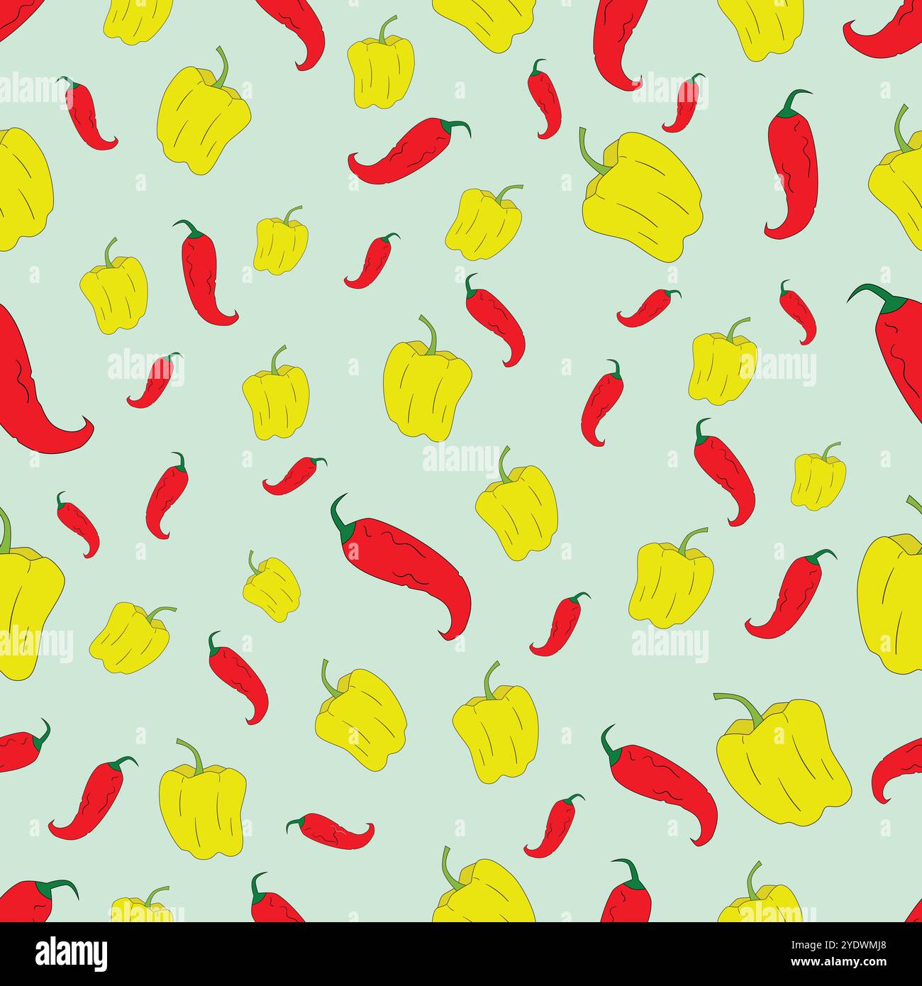 How to grow peppers Stock Vector Images - Alamy
