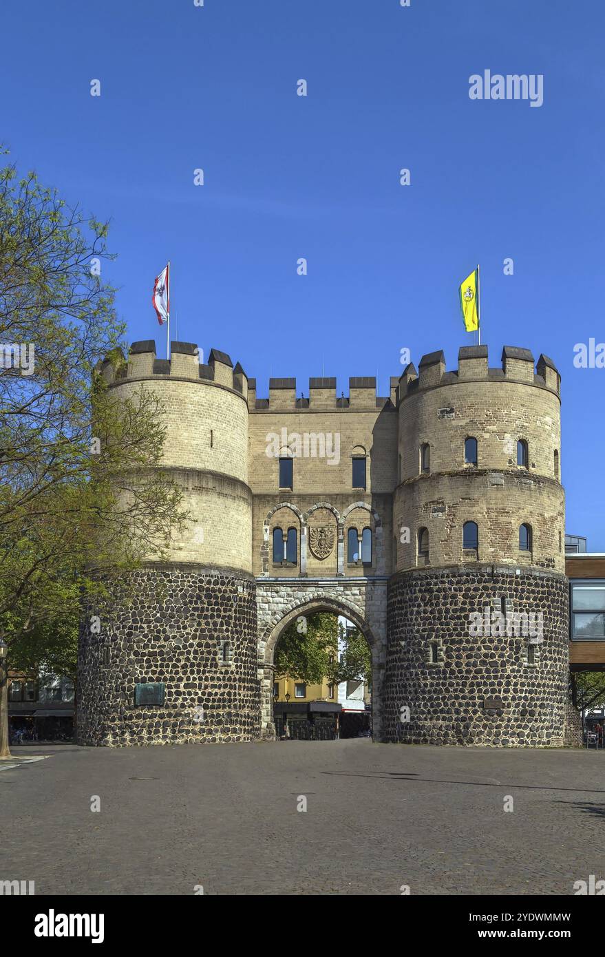 Hahnentorburg is one of the medieval city gates of Cologne, Germany ...
