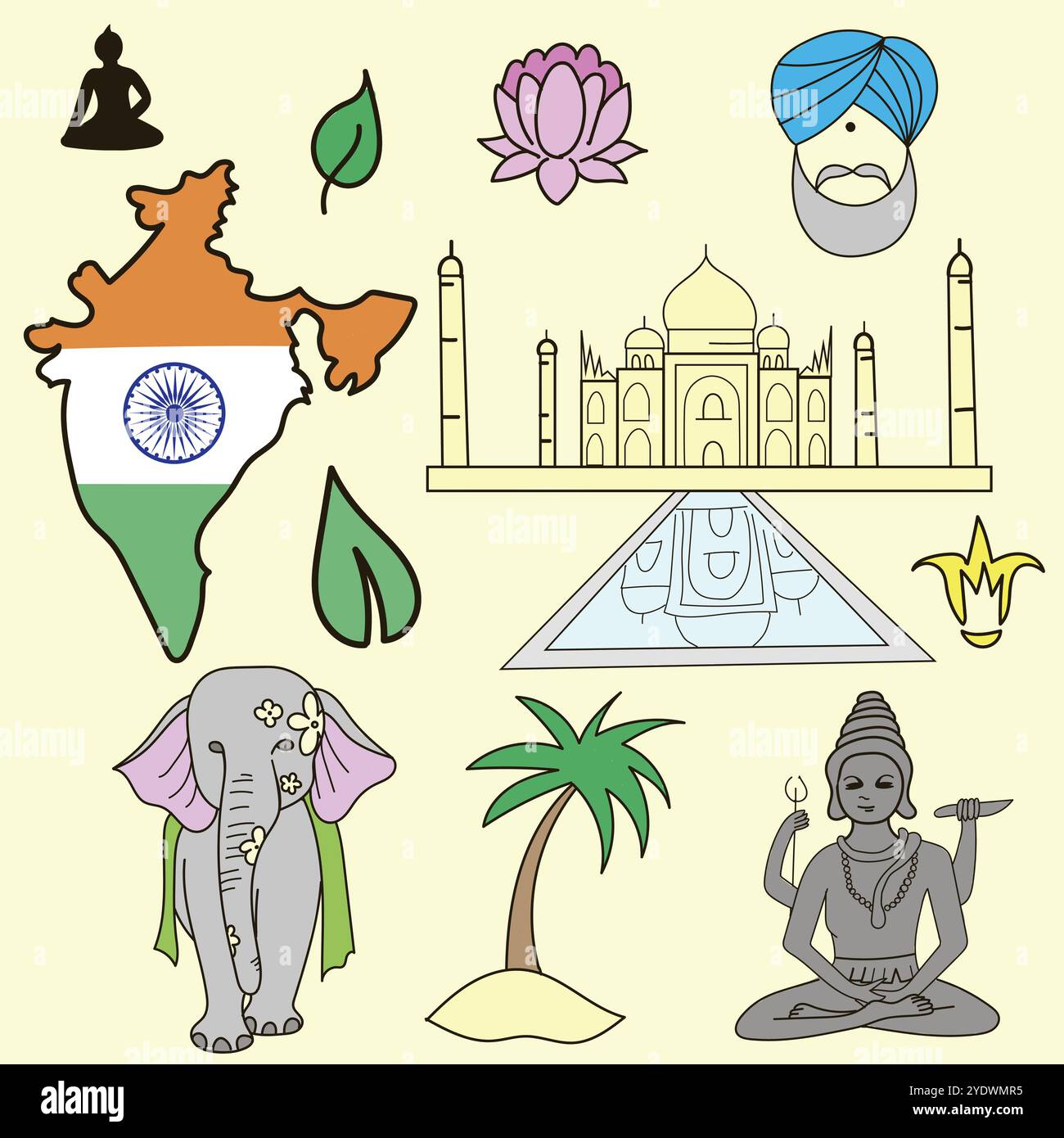 Indian tropics Stock Vector Images - Alamy