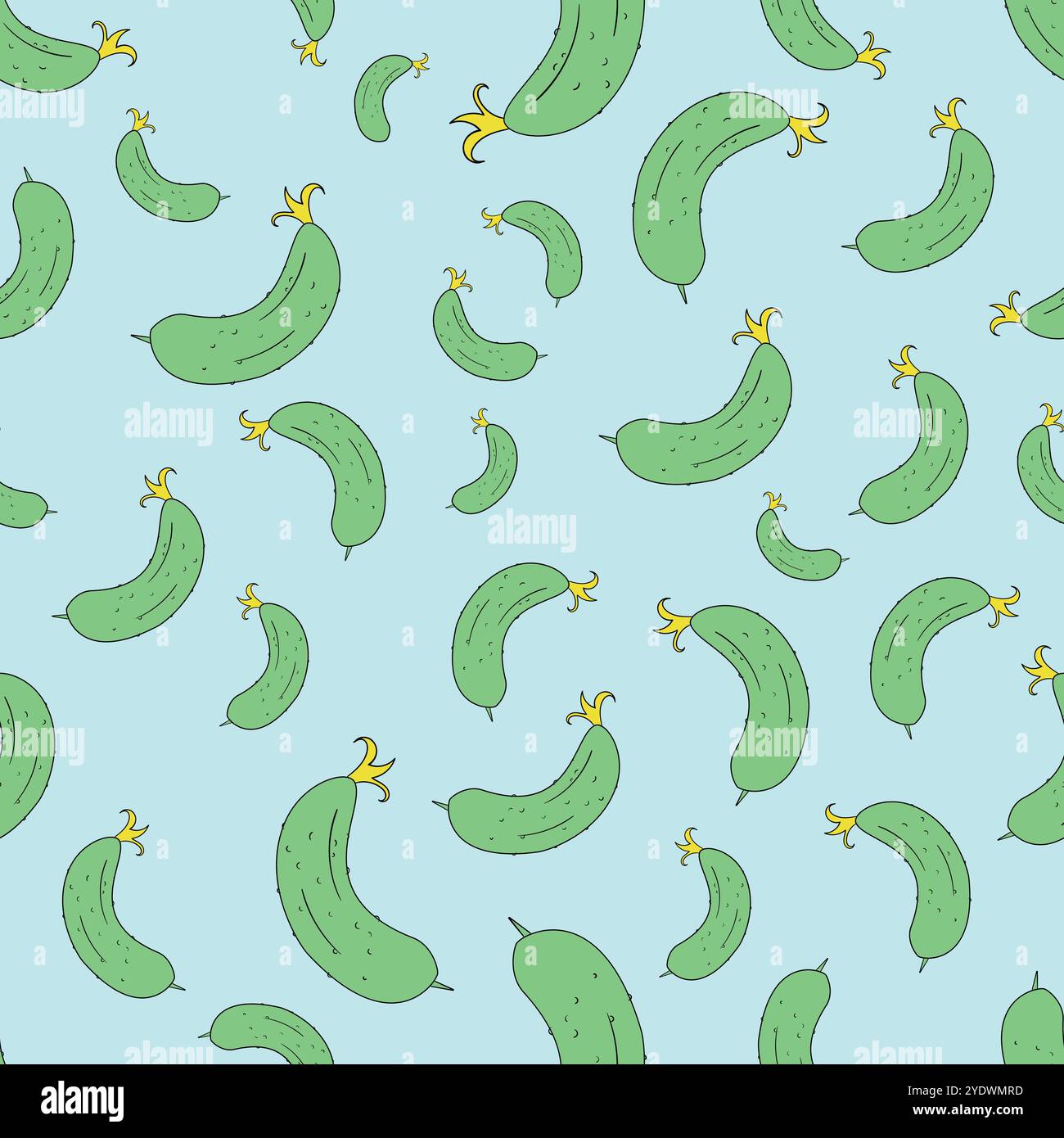 Cucumber seamless pattern vector illustration Stock Vector Image & Art - Alamy