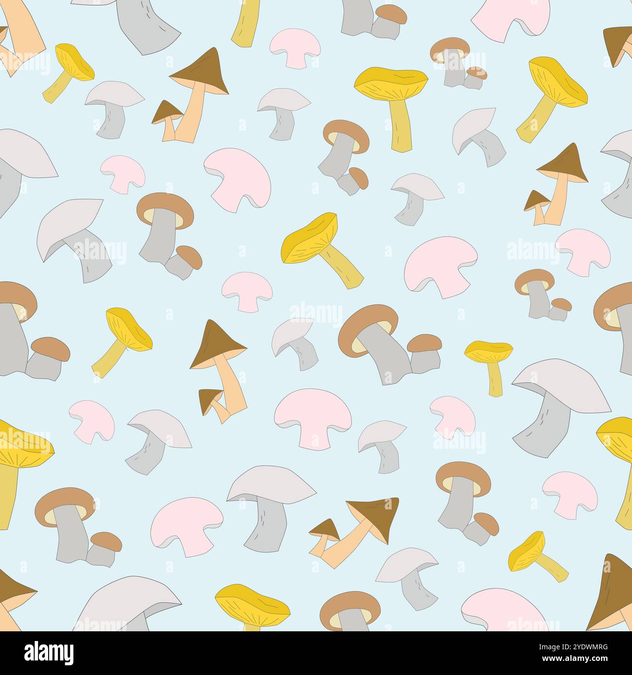 Decorative mushroom illustration hi-res stock photography and images ...