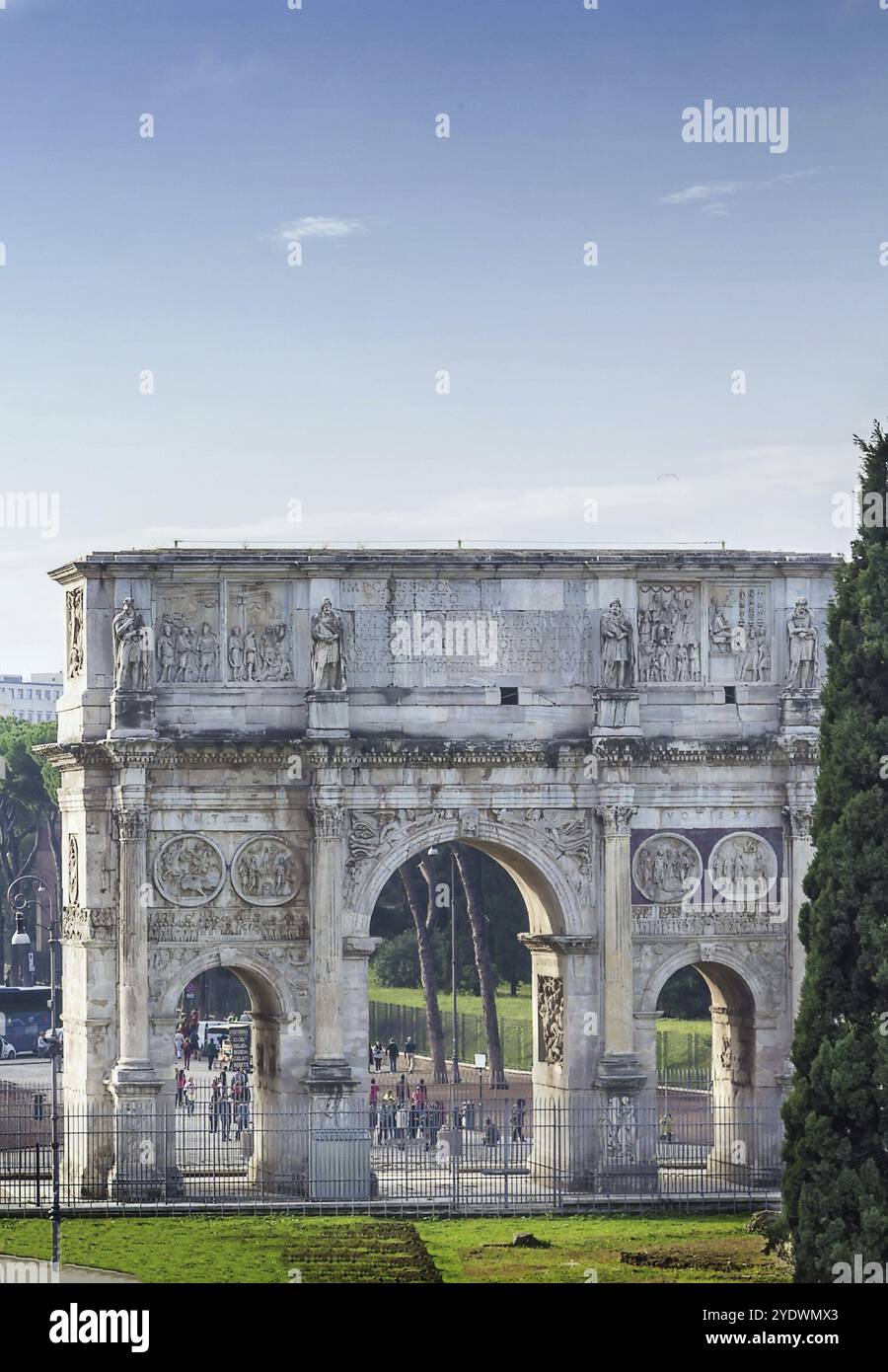 The Arch of Constantine is a triumphal arch in Rome, situated between ...