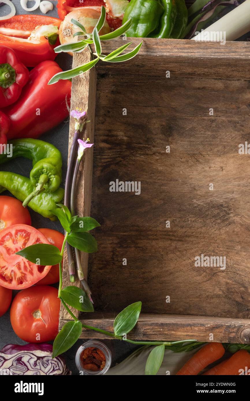 Healthy food panorama copy hi-res stock photography and images - Alamy