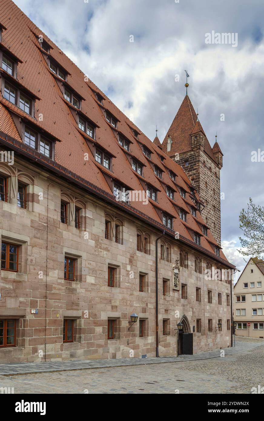 Building of former imperial stables near Nuremberg castle, Germany ...