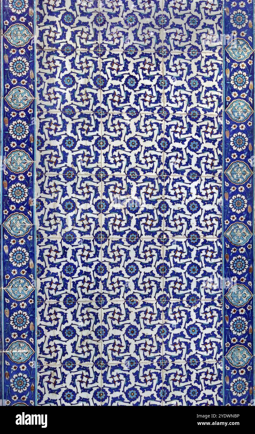 The Turkish ceramic tiles from Rustem Pasha Mosque, Istanbul Stock ...