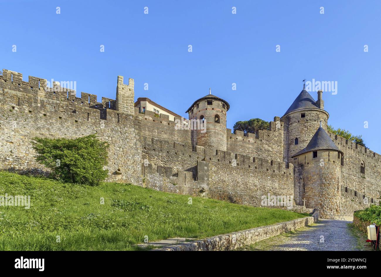 Cite de Carcassonne is a medieval citadel located in the French city of ...