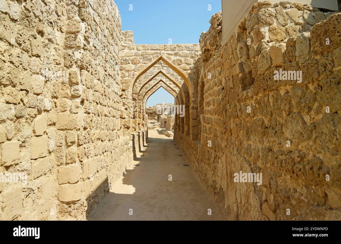Ancient Archways of Bahrain Fort or Qal'at al-Bahrain, an Iconic UNESCO ...