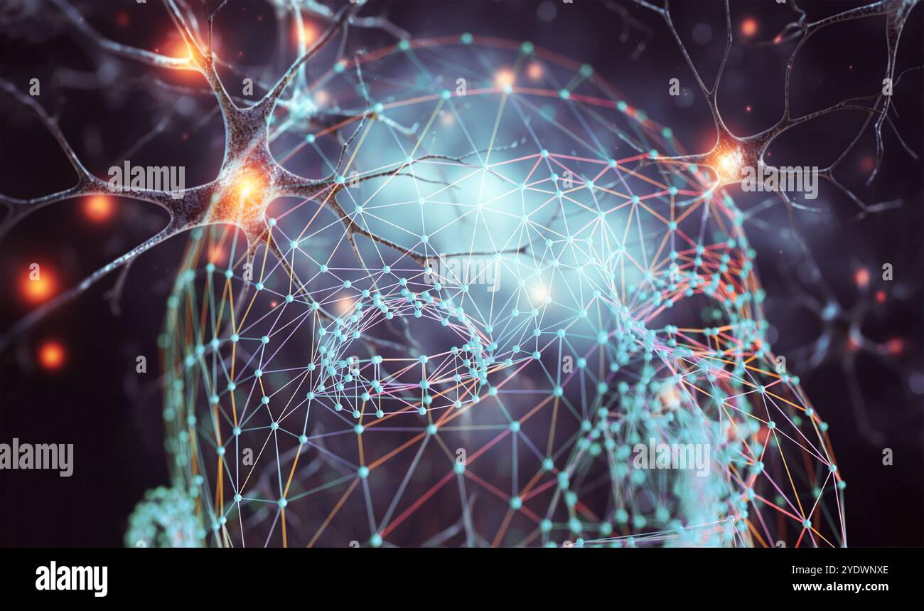 Artificial intelligence computer generated abstract hi-res stock ...