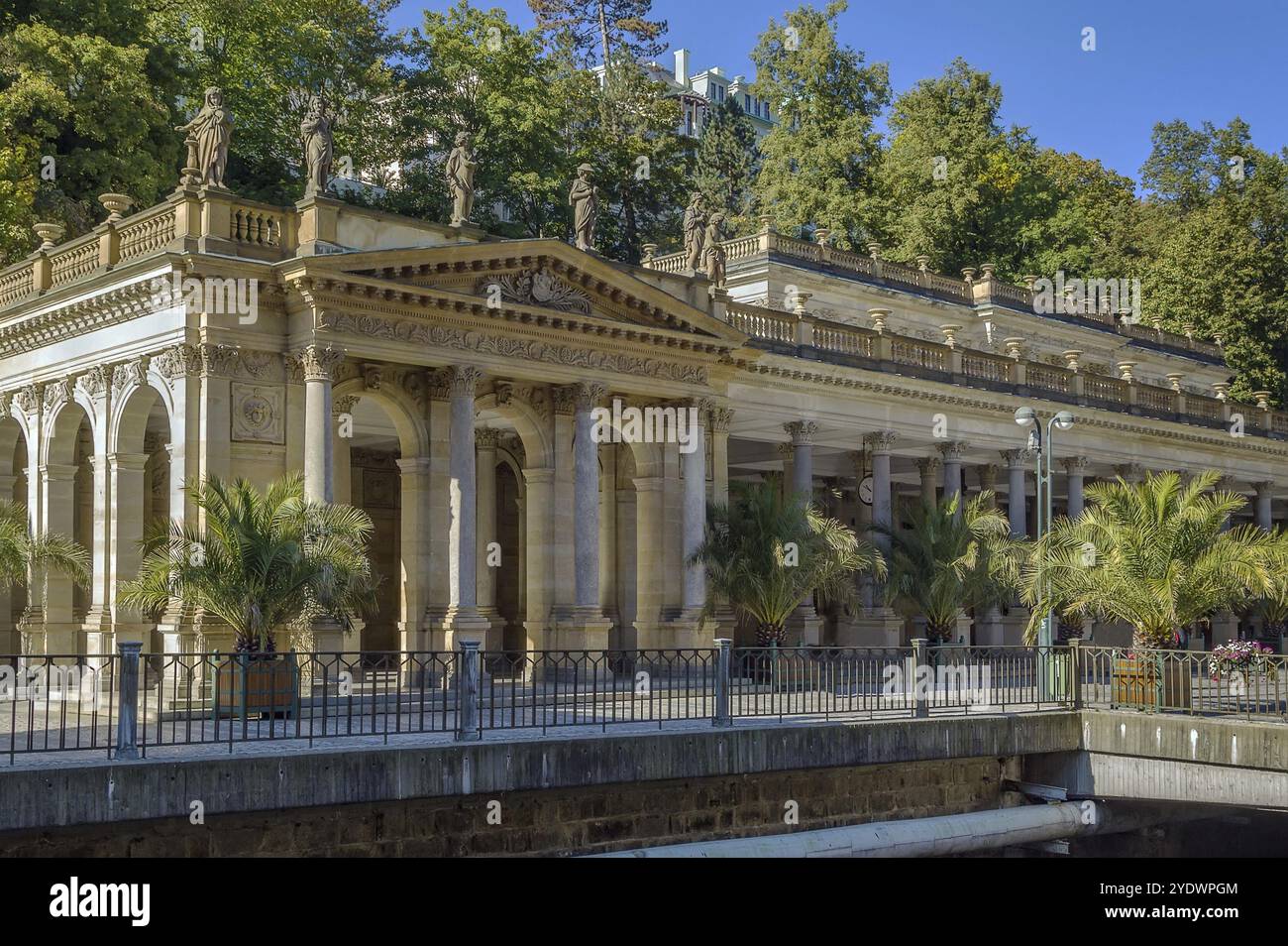 The Mill Colonnade is a large colonnade containing several hot springs ...