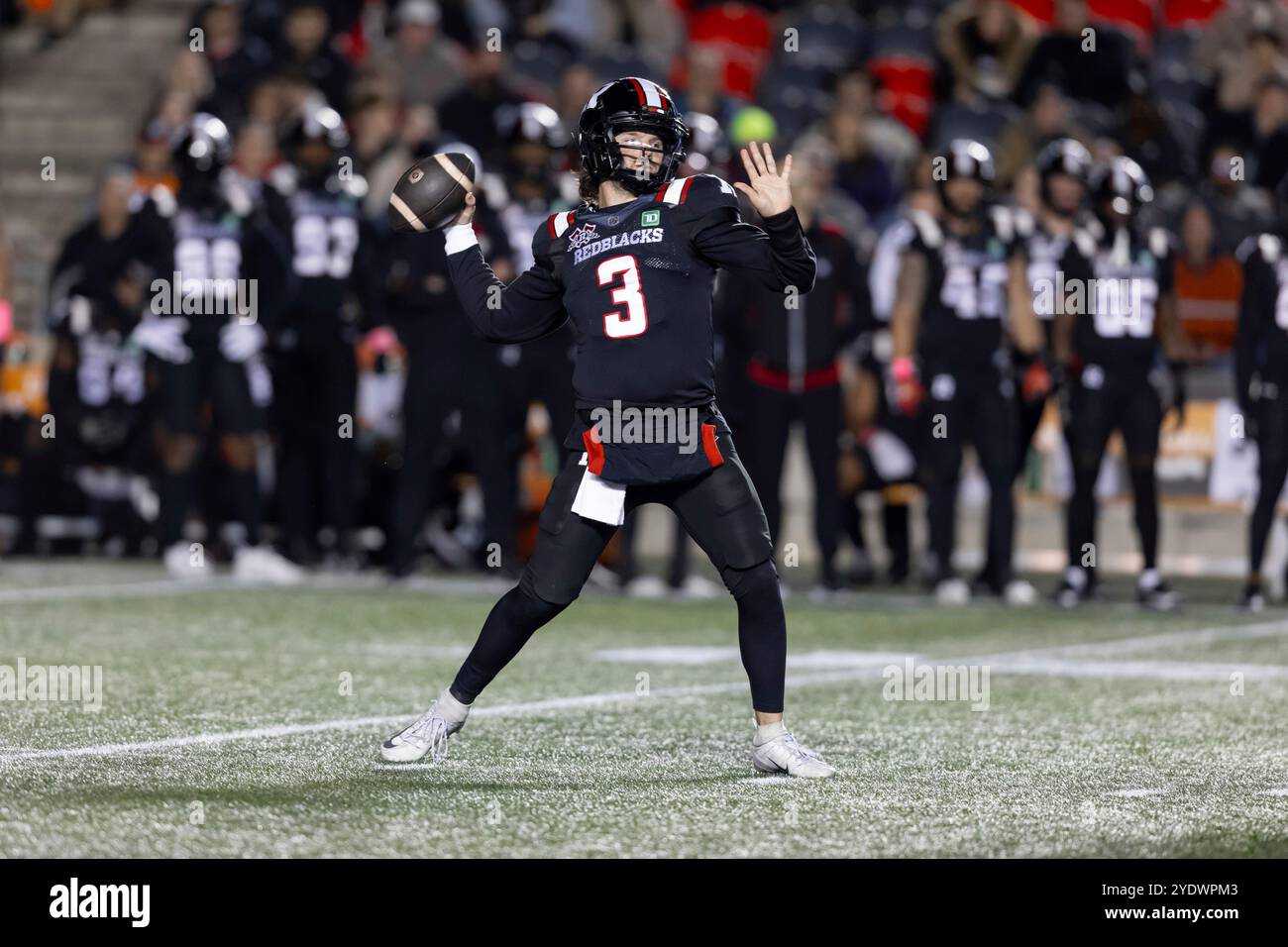 OTTAWA, ON - OCTOBER 25: Ottawa RedBlacks quarterback Dru Brown (3 ...